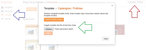 Cara Upload Dan Mengganti Template Blogspot Cara Investasi Bisnis